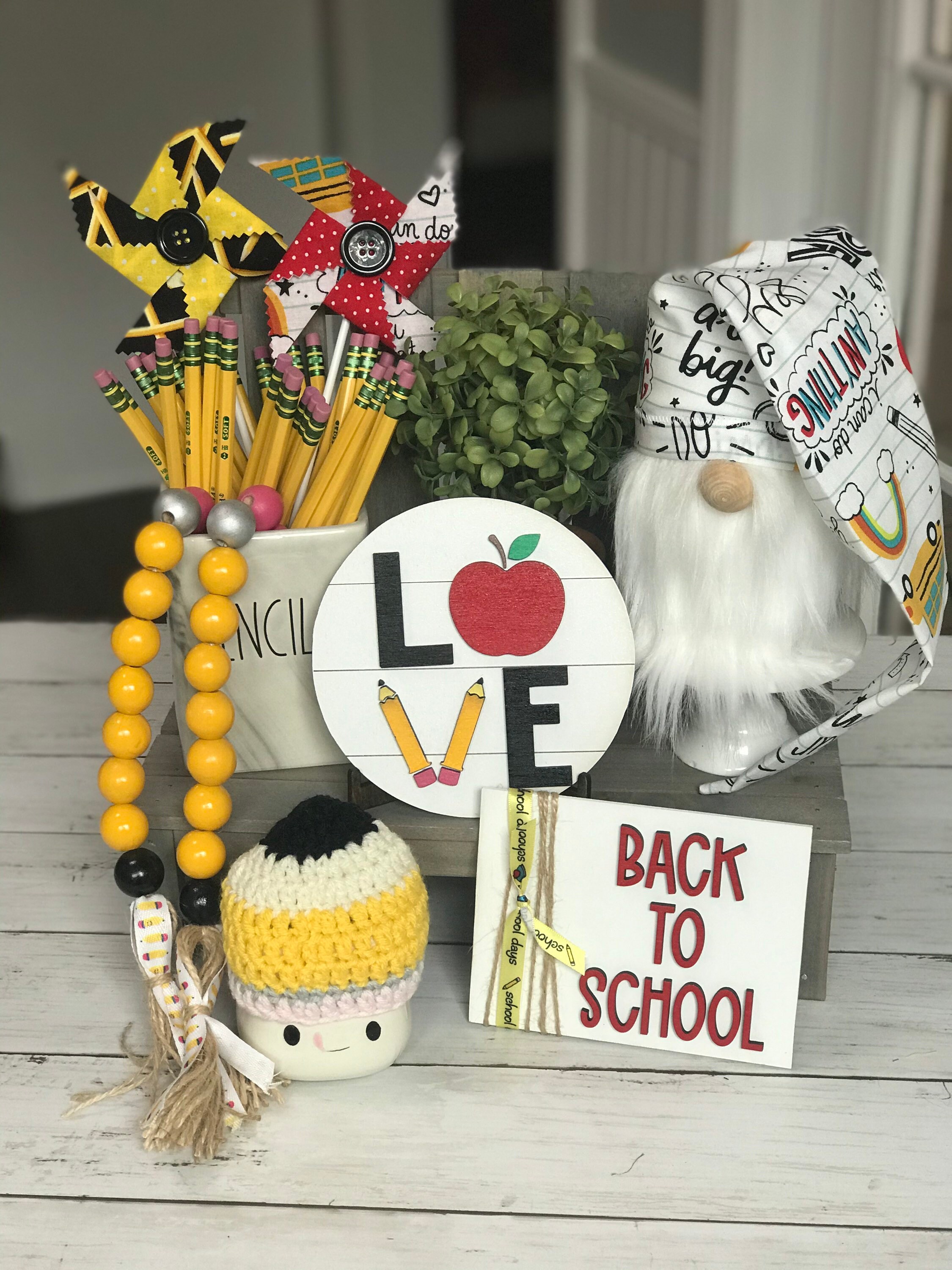 Back to School Tiered Tray Decor // Back to School Tiered Tray | Etsy