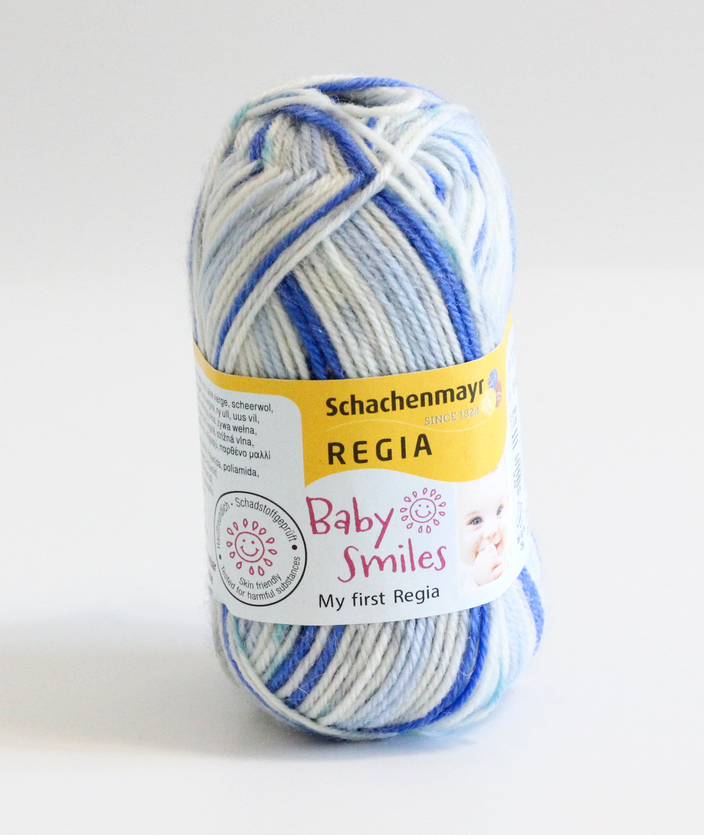 Regia Baby Smiles Self Striping Wool Blend Yarn, 4 Ply Fingering - Etsy