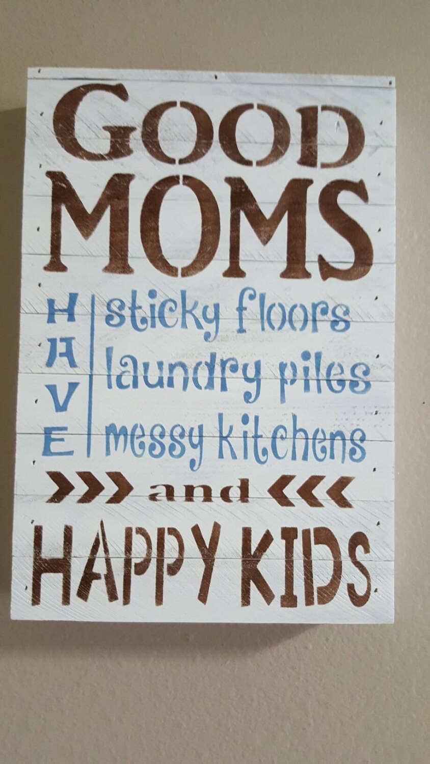 Good Moms... 9.25x14 Rustic Sign | Etsy