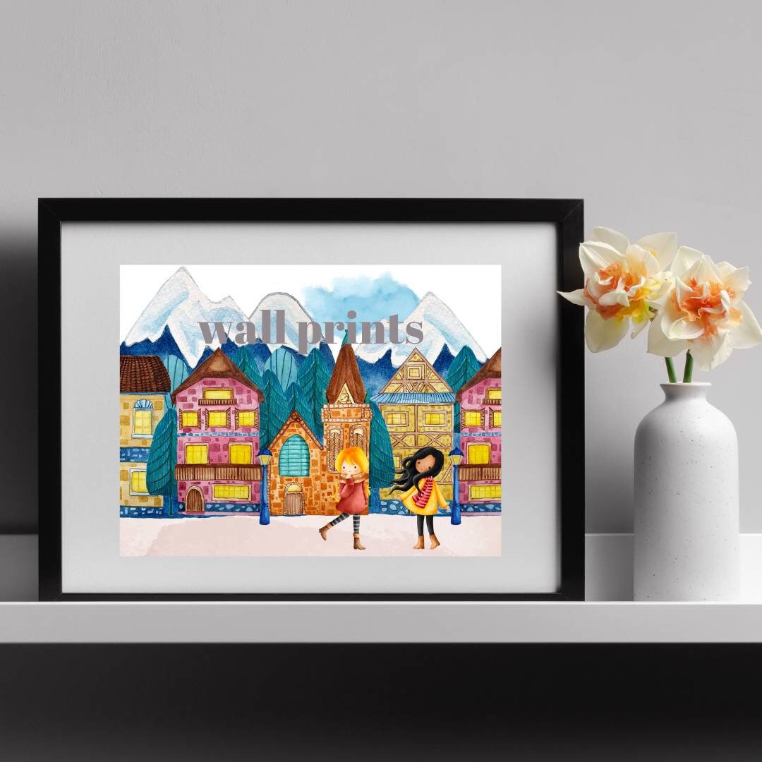 Friends Art Work, Friends Art Print, Friendship Artwork, Friendship Art ...
