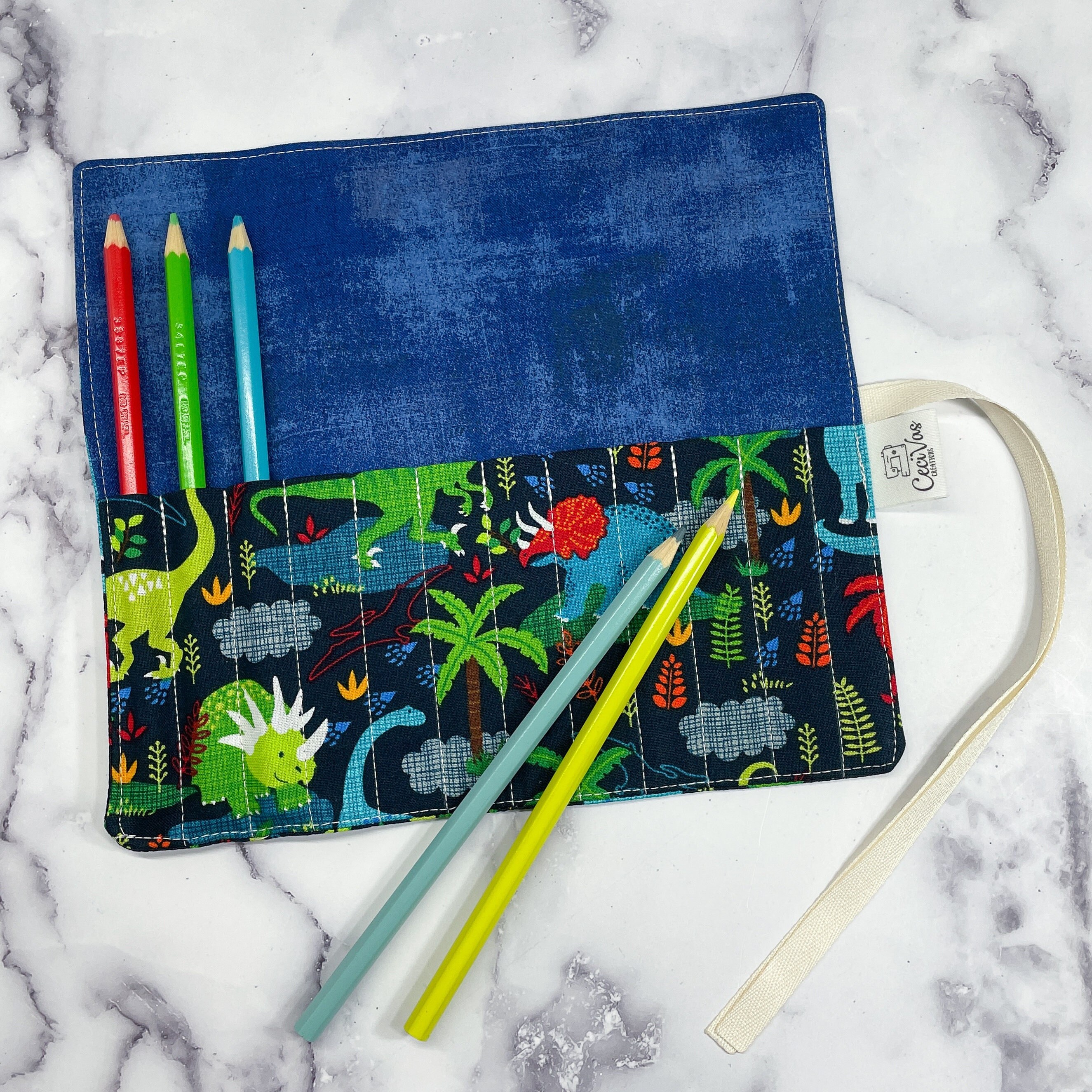 12 Color Pencil Roll Pencil Organizer Pencil Roll Color - Etsy