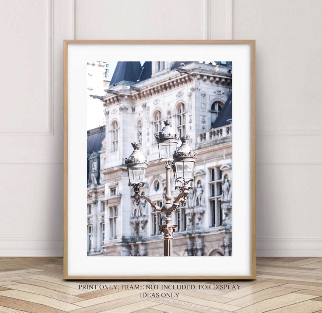 Paris Lamp Post Prints 8 X 10, Paris Photo A4, Architecture Photography ...