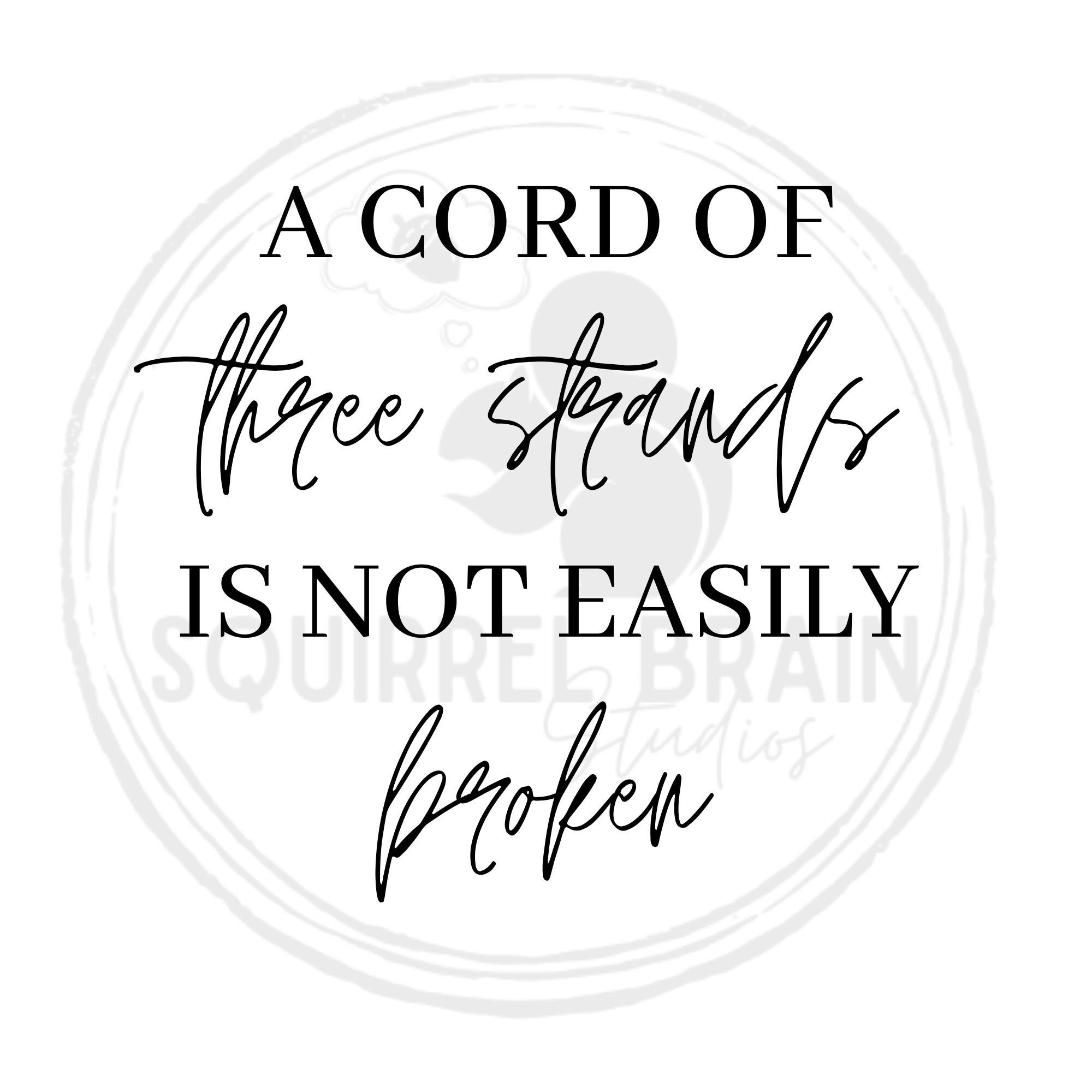 Cord of Three Strands PNG **DIGITAL DOWNLOAD** - Religious - Faith ...