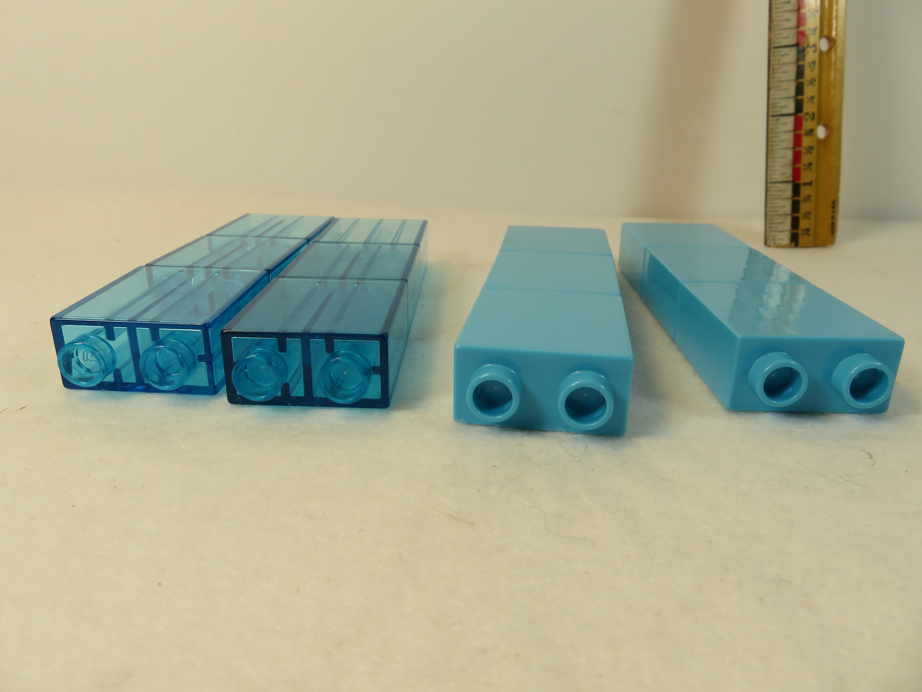 Lego Duplo 12 Pieces 1x2 Bricks Blocks Turquoise Blue & | Etsy