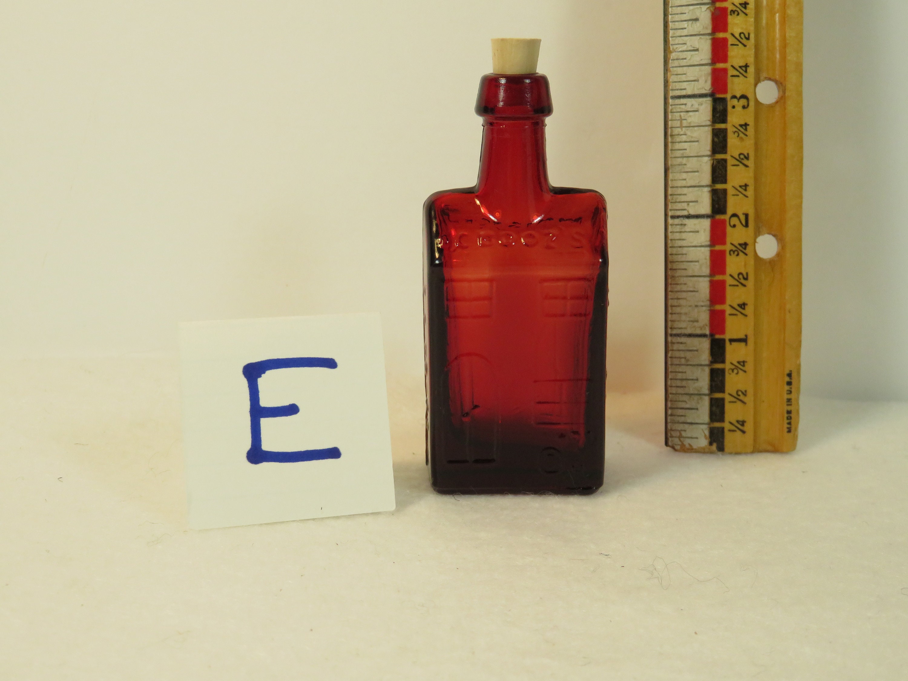 Wheaton NJ Ruby Red Miniature 3 inch Bottle 1970s Choice From | Etsy