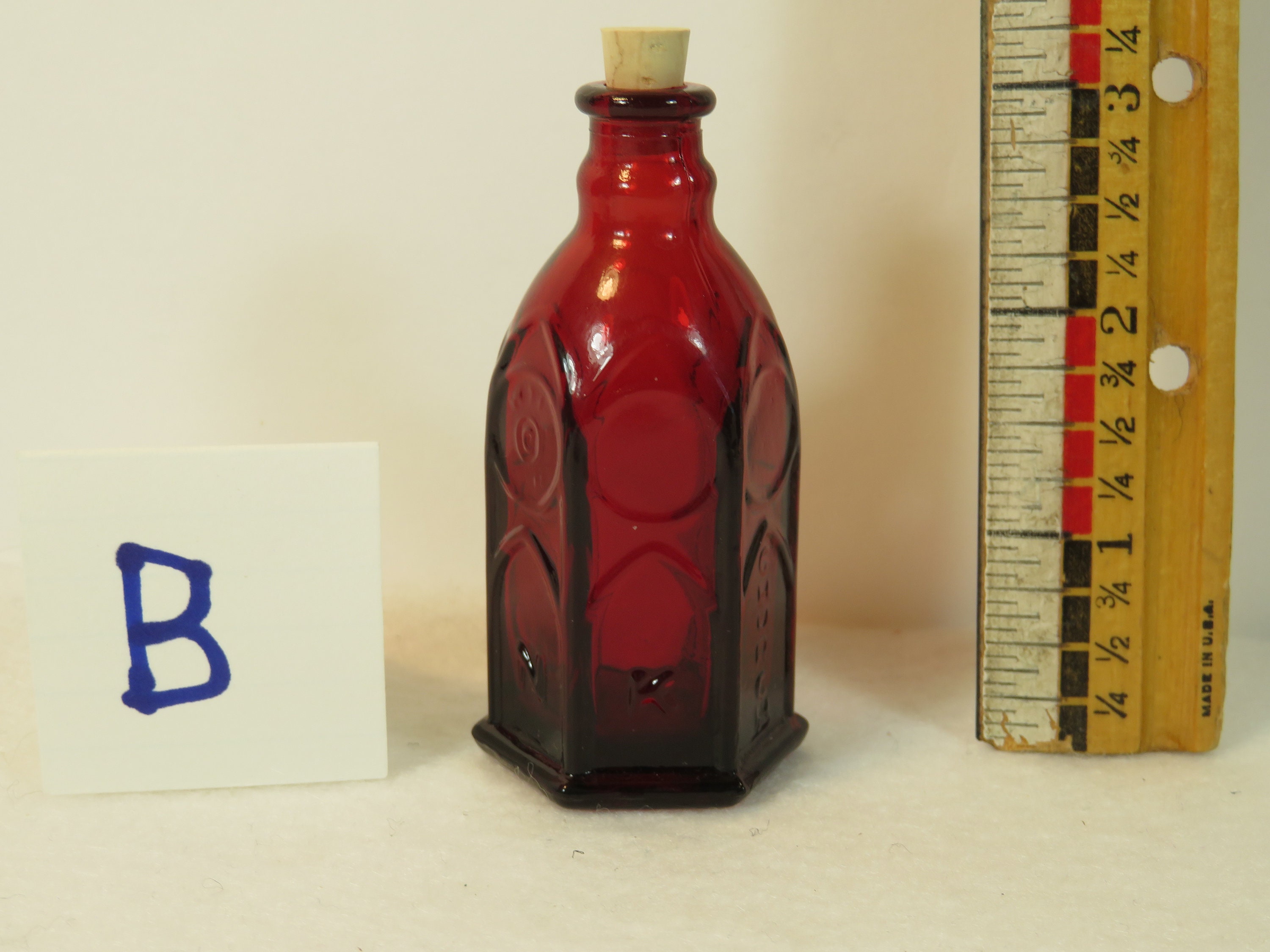 Wheaton NJ Ruby Red Miniature 3 inch Bottle 1970s Choice From | Etsy