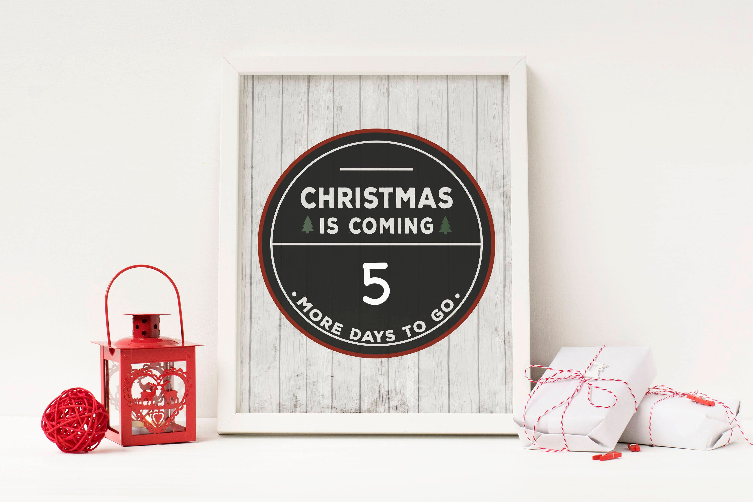 Christmas is Coming Advent Calendar Digital Print Instant - Etsy