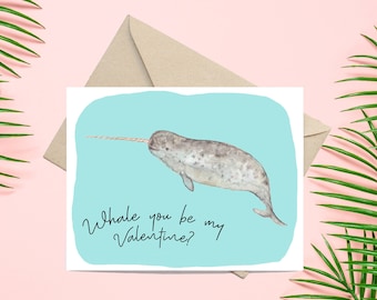 Narwhal Pun Card | Etsy