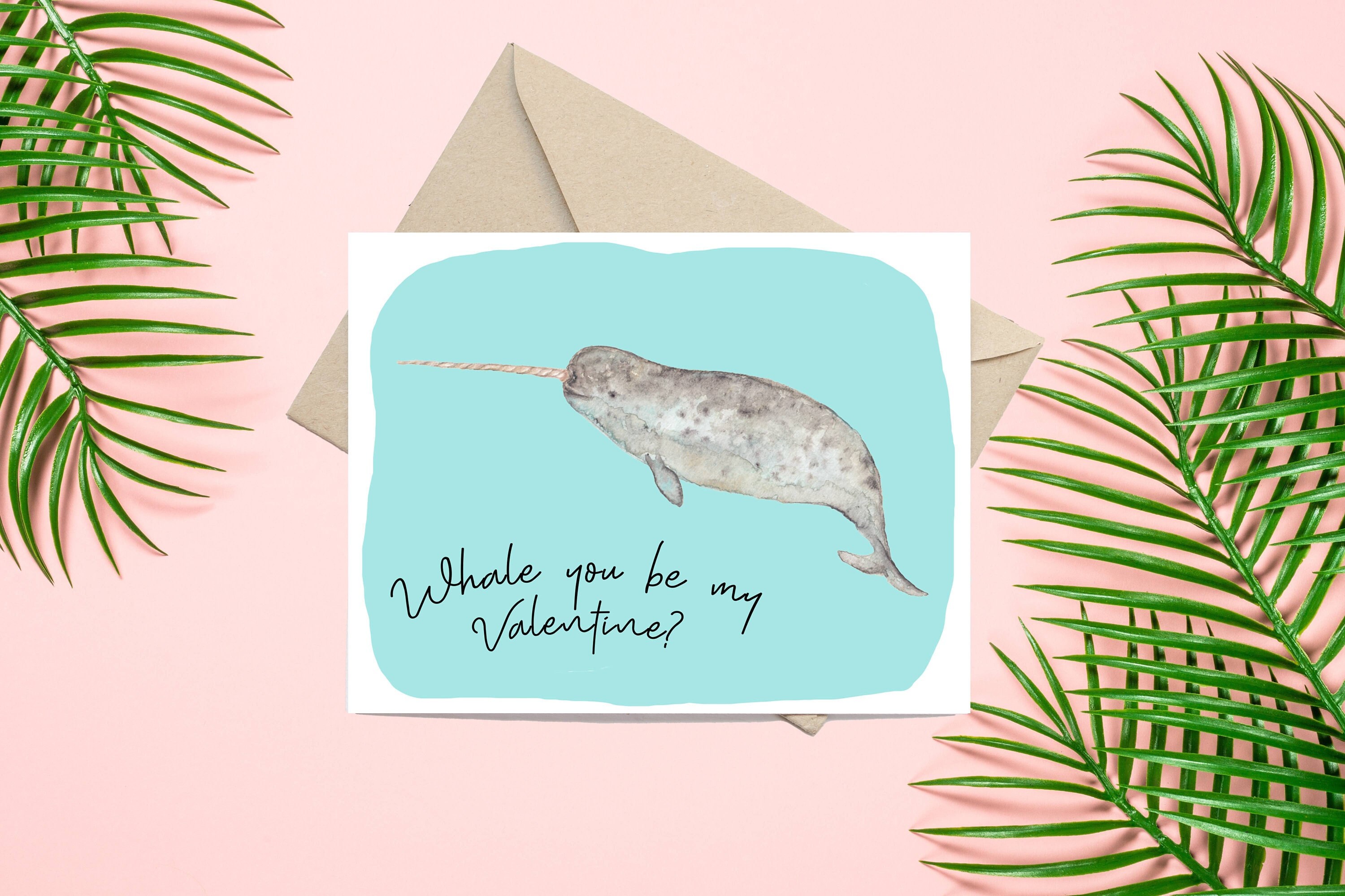 PRINT AT HOME Ocean Pun Valentine's Day Cards // Animal | Etsy