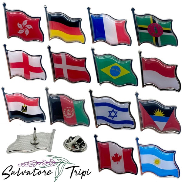 Metal Flag Badge - Etsy