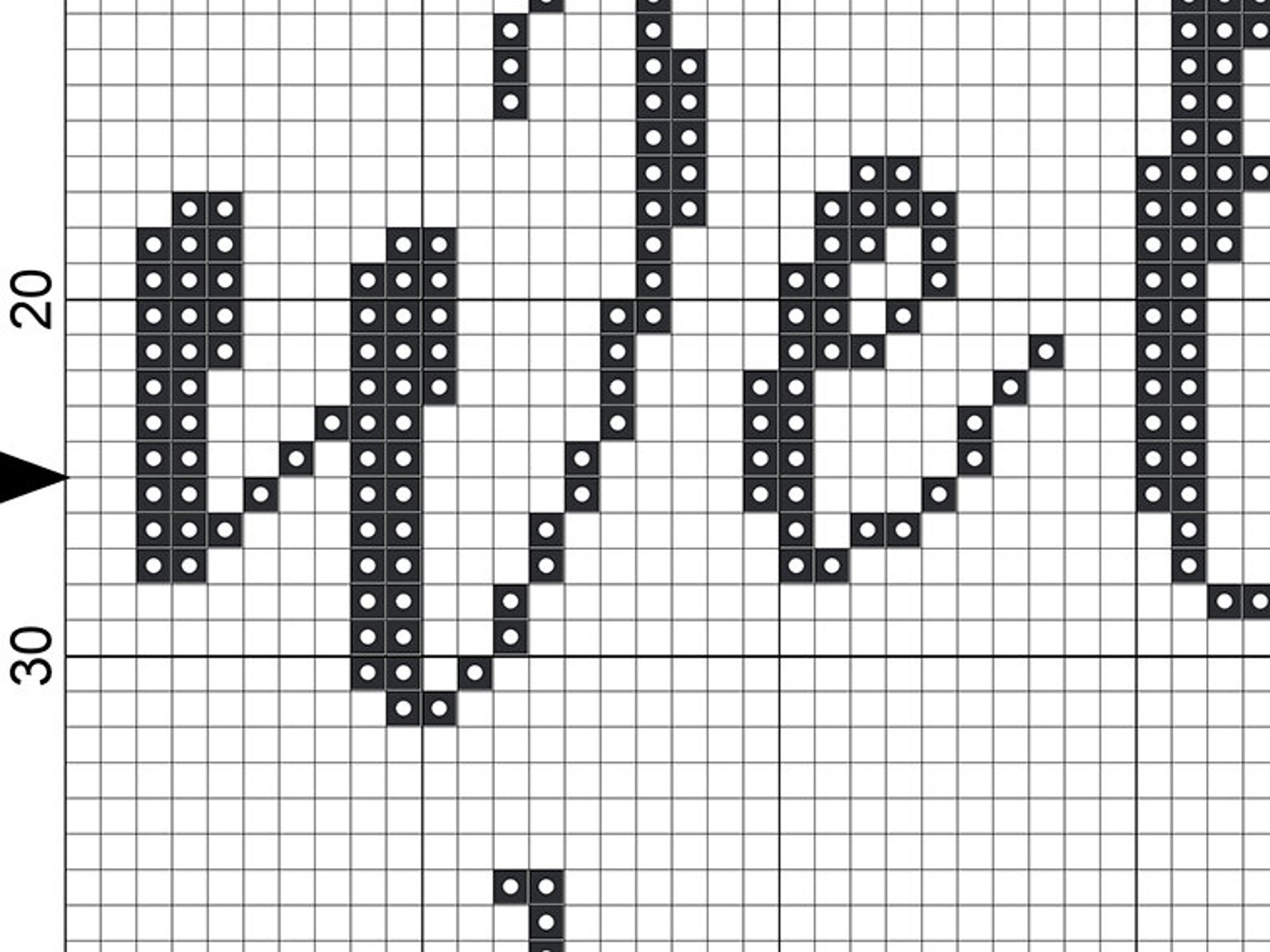 WELCOME LITTLE ONE Counted Cross Stitch Pattern Easy Beginner - Etsy