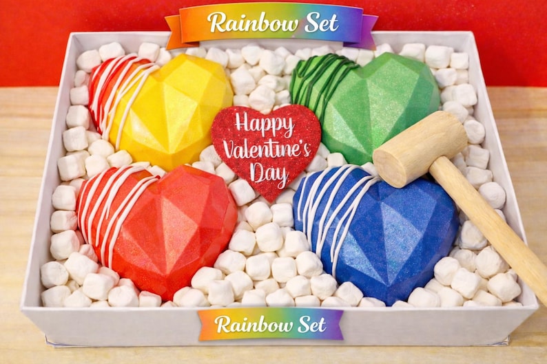 Breakable Mini Chocolate Hearts (4 Pack) – Smash Hearts, Valentine’s ...