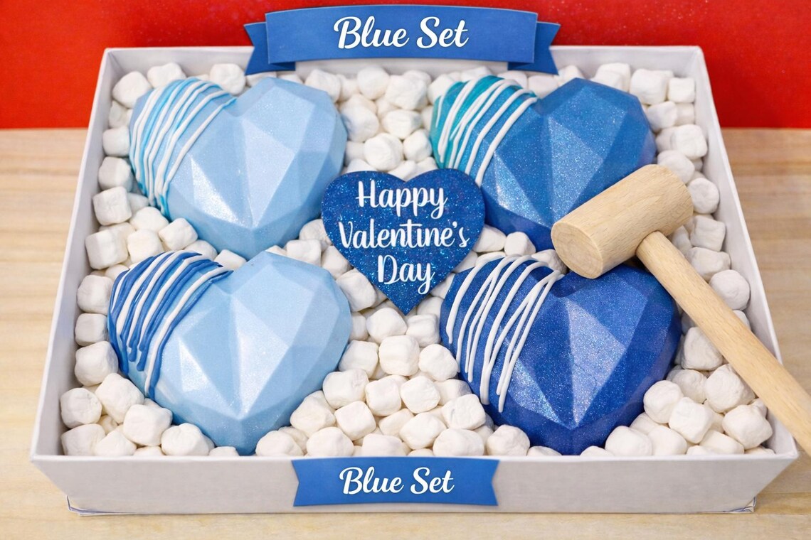 Breakable Mini Chocolate Hearts (4 Pack) – Smash Hearts, Valentine’s ...
