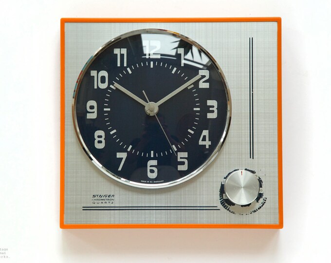 Space Age STAIGER Wall Kitchen CLOCK With TIMER Mid Century Panton ...