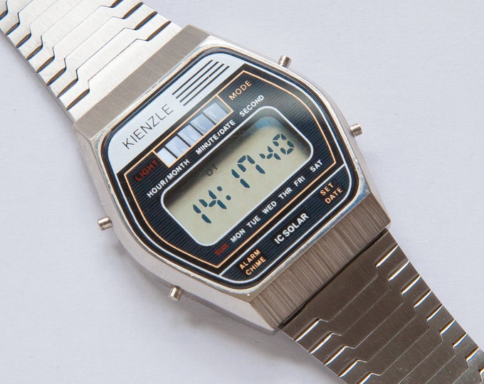 KIENZLE IC SOLAR Watch Lcd Digital Postmodern Modern Wristwatch Germany ...