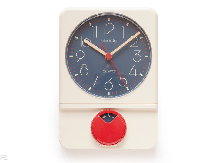 70s Belle Cuisine Wall Kitchen CLOCK Germany Timer Panton Era Space Age ...