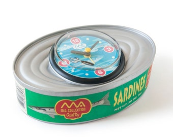 Sardine Can Clock - Etsy