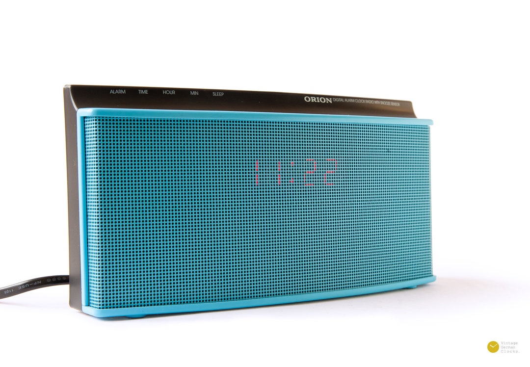 New in Box! 90s ORION Radio Clock Postmodern LED Alarm Timer Desk Table ...