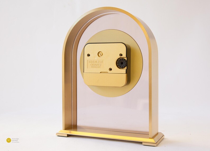 NOS Elegant 70s Kienzle Desk CLOCK Lucent Design Modernism Mid Century ...