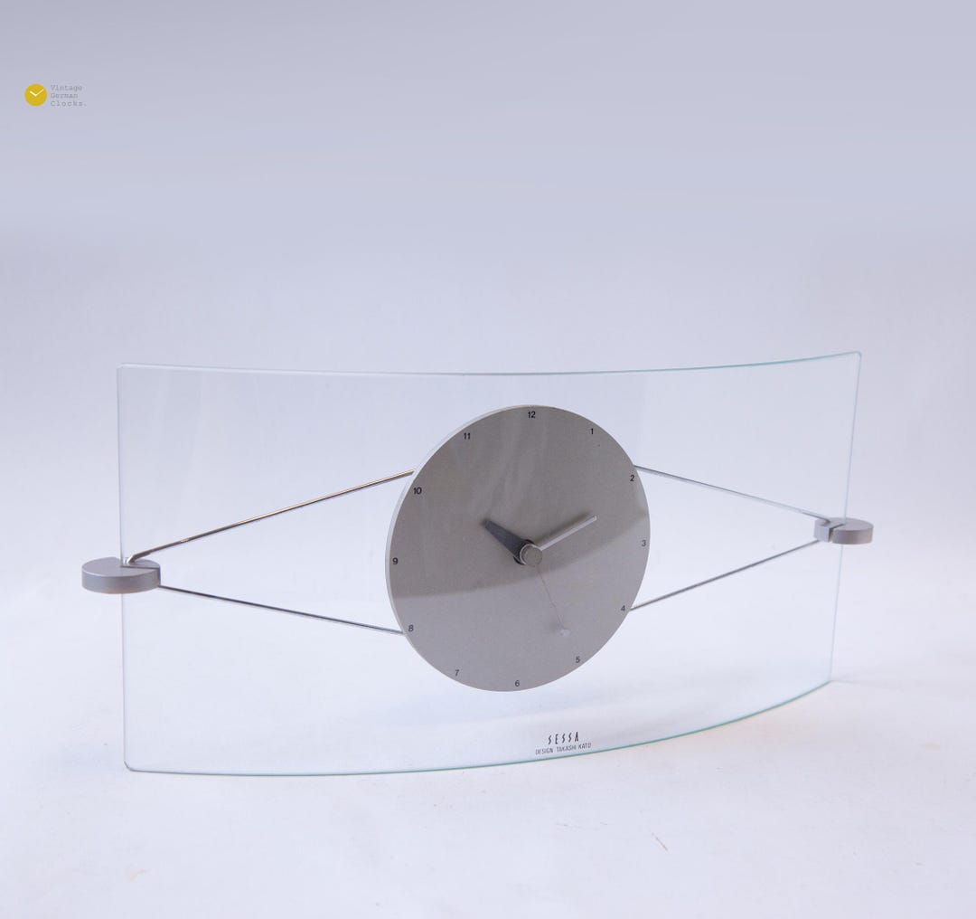 Postmodern Takashi Kato SESSA Desk Clock Lemnos Takata Japan Memphis ...