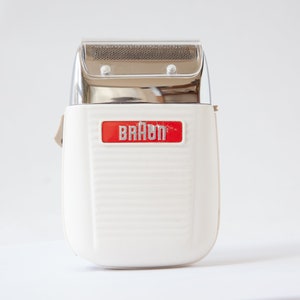 1955 BRAUN 300 Special DL3 Shaver Germany Model 3 Deluxe Case Box 50s ...