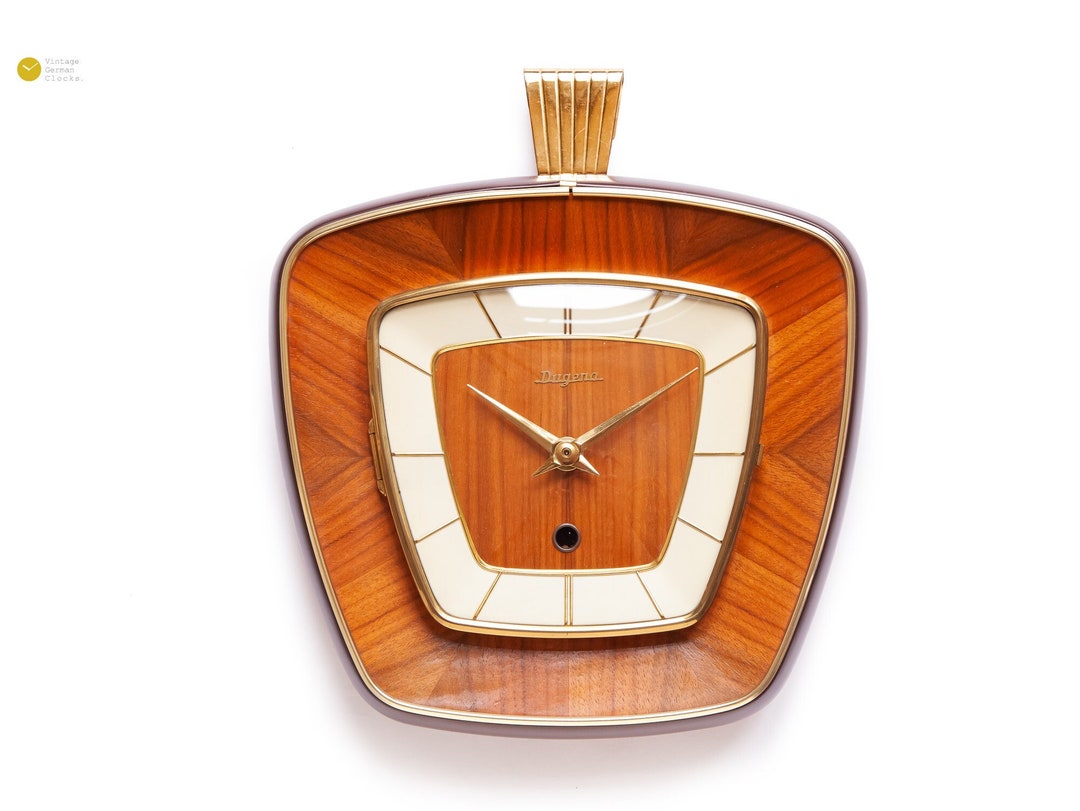1960s DUGENA Wall Clock Mid Century Junghans Modernism Germany - Etsy