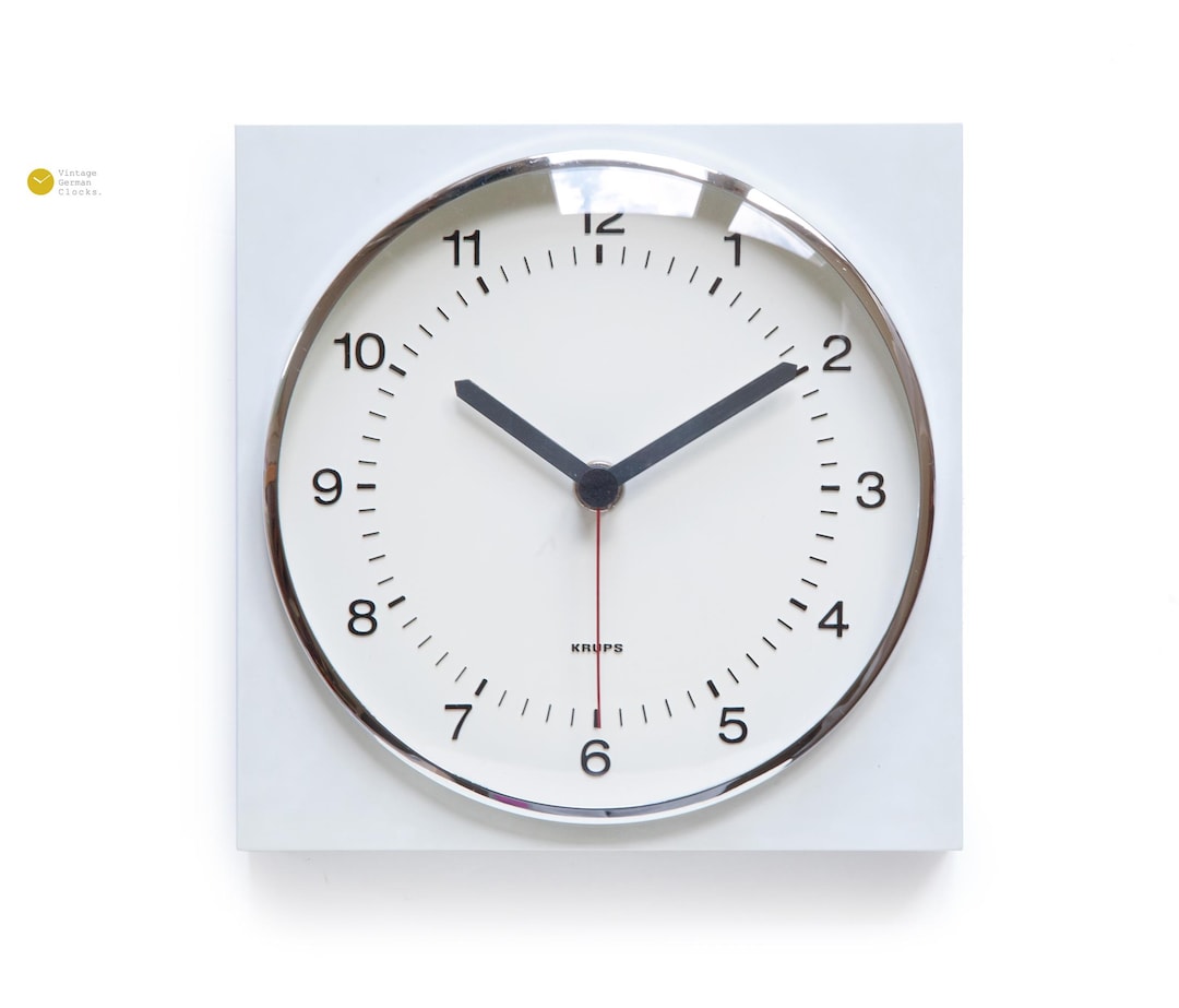 1966 KRUPS Wall Kitchen Clock Space Age Mid Century Modernism Germany ...