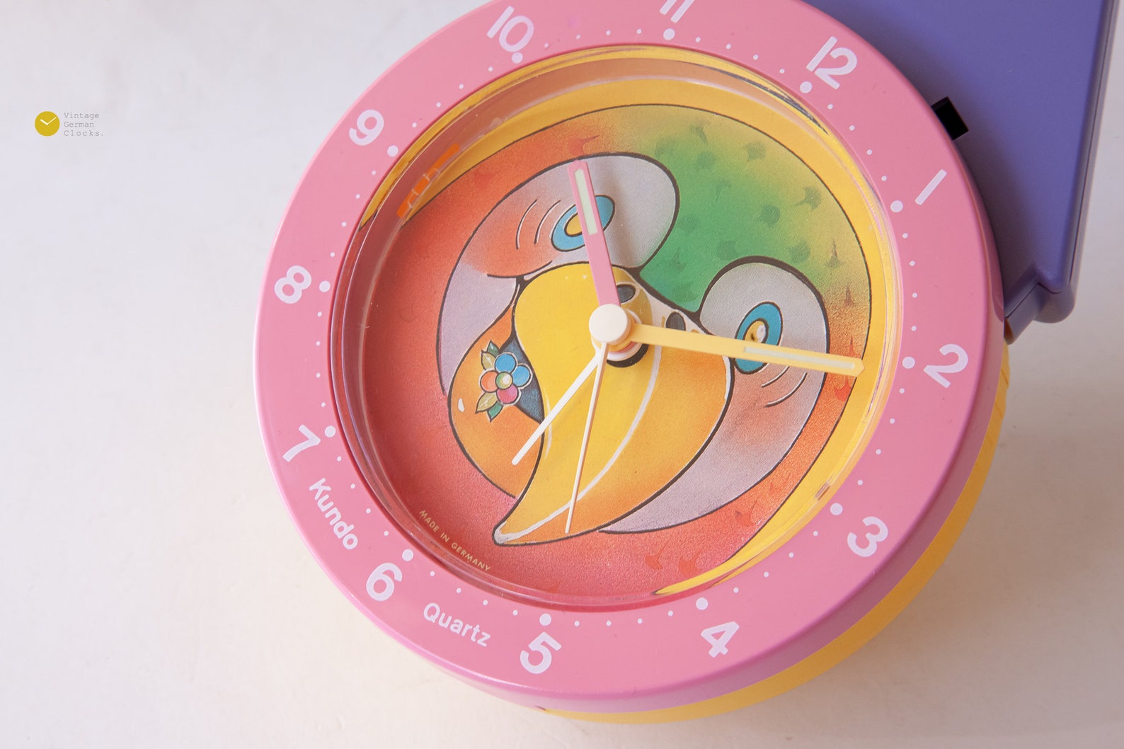 80s Postmodern KUNDO Alarm Clock Parrot Germany Memphis Era - Etsy.de