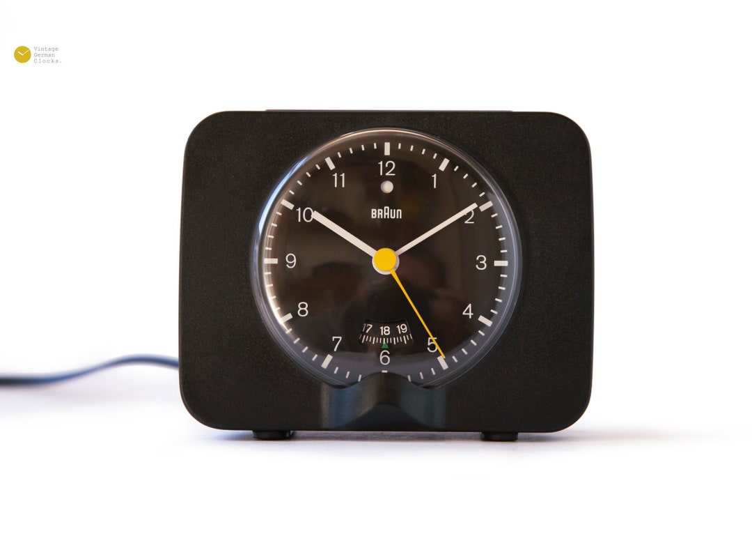 1972 BRAUN Phase 3 Green Button Alarm Clock Dietrich Lubs Type 4927 ...
