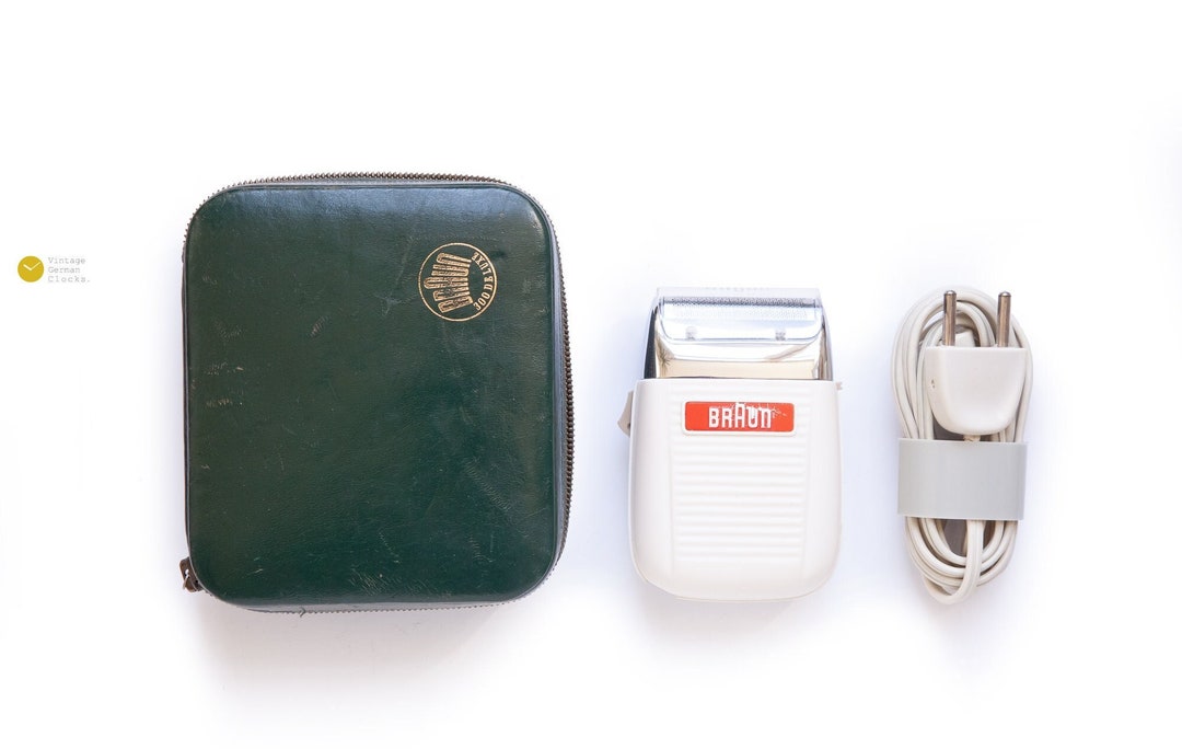 1955 BRAUN 300 Special DL3 Shaver Germany Model 3 Deluxe Case Box 50s ...