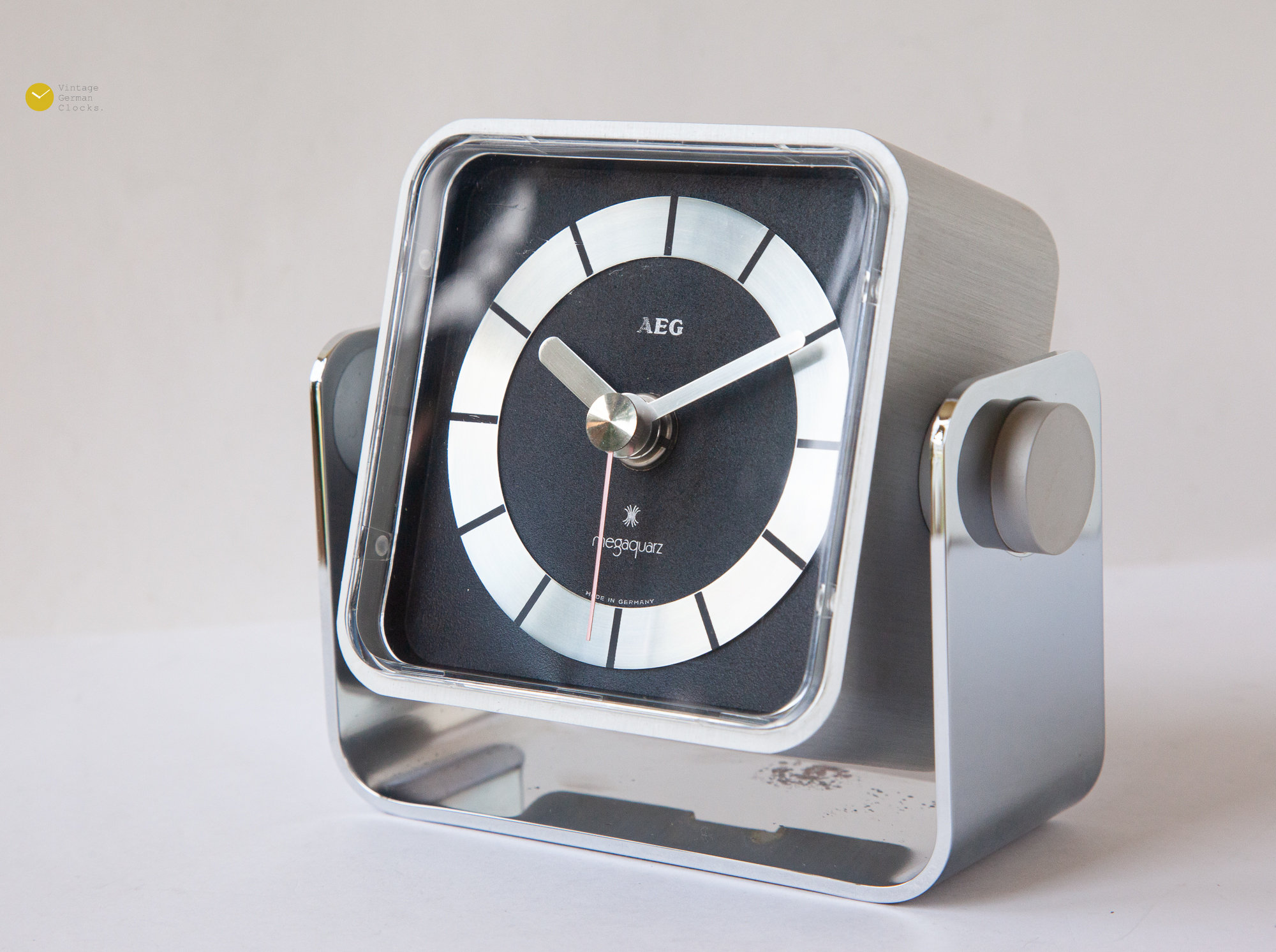 Modernistic AEG Desk CLOCK Space Age Germany Mid Century | Etsy