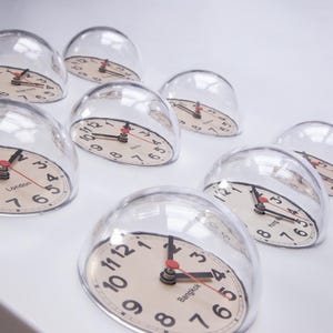 90s KARLSSON World Time Office Wall Clock Space Age Atomic Modernistic ...