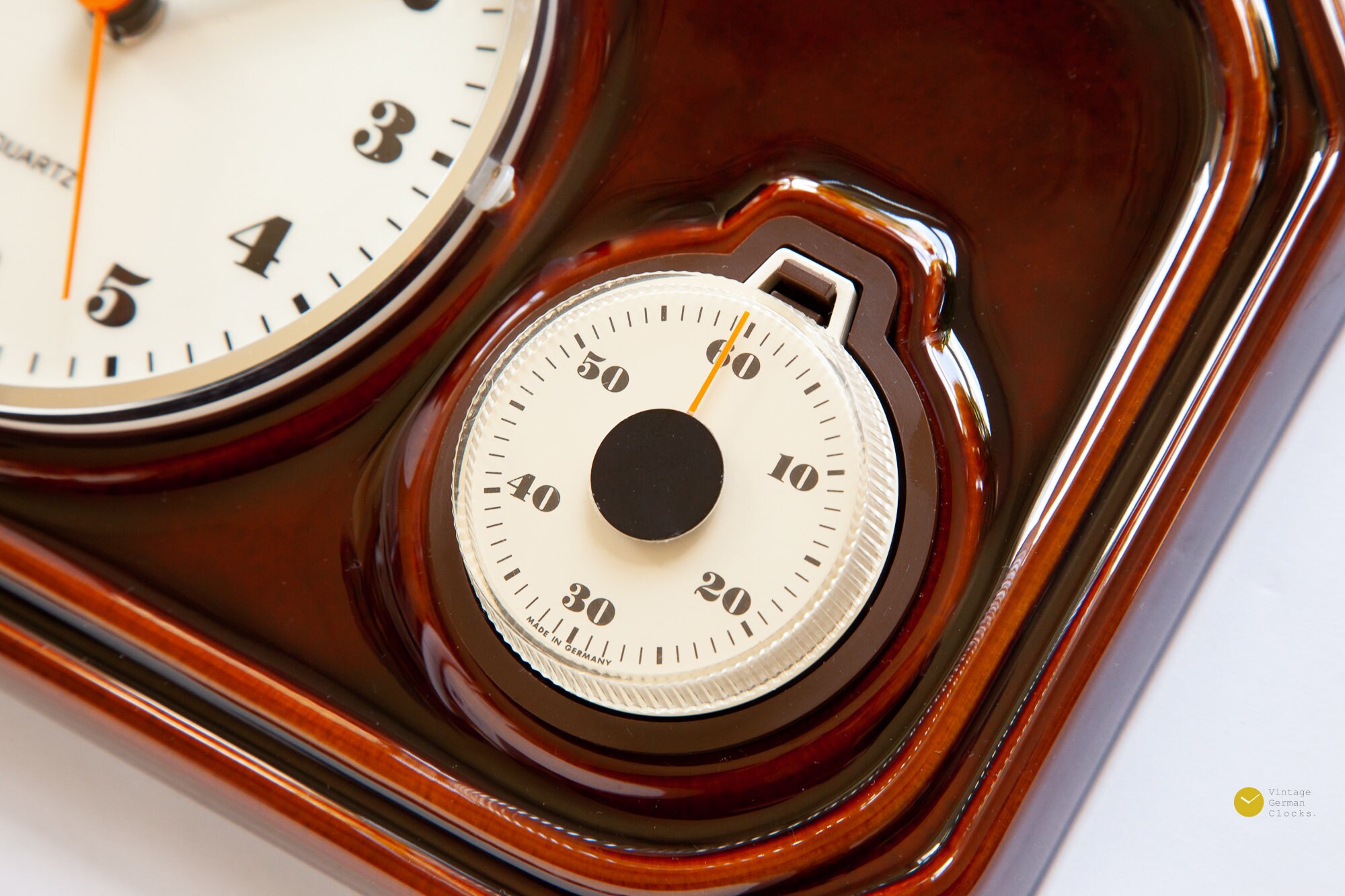 70s KIENZLE Ceramic Kitchen Clock - Timer Space Age Panton Modern ...