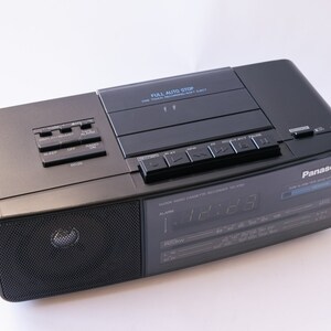 90s PANASONIC RC-X150 Clock Radio Cassette Recorder Alarm LCD Digital ...