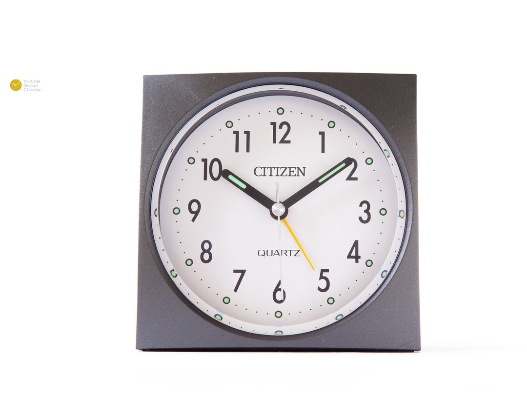 1990s CITIZEN Desk Alarm Clock Postmodern Minimalistic Quartz Japan ...