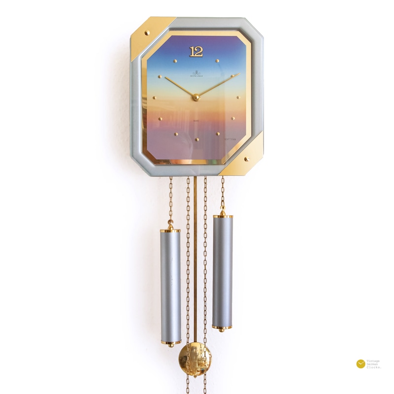 Rainbow Wall Clock - Etsy