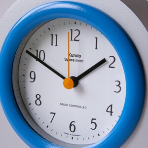 NOS Postmodern KUNDO Desk Clock 1990s Space Timer Radio Controlled ...