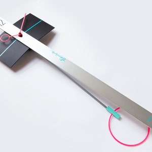 XL 80s Postmodern Neon Pendulum Wall Clock Memphis Sottsass Era Panton ...