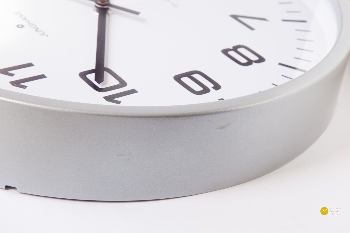 XL 12 JUNGHANS Factory Wall Clock Industrial 80s - Etsy