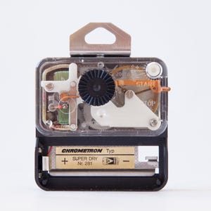 2x 1960s German Clock Movements Staiger Chrometron Hermle Electronic ...