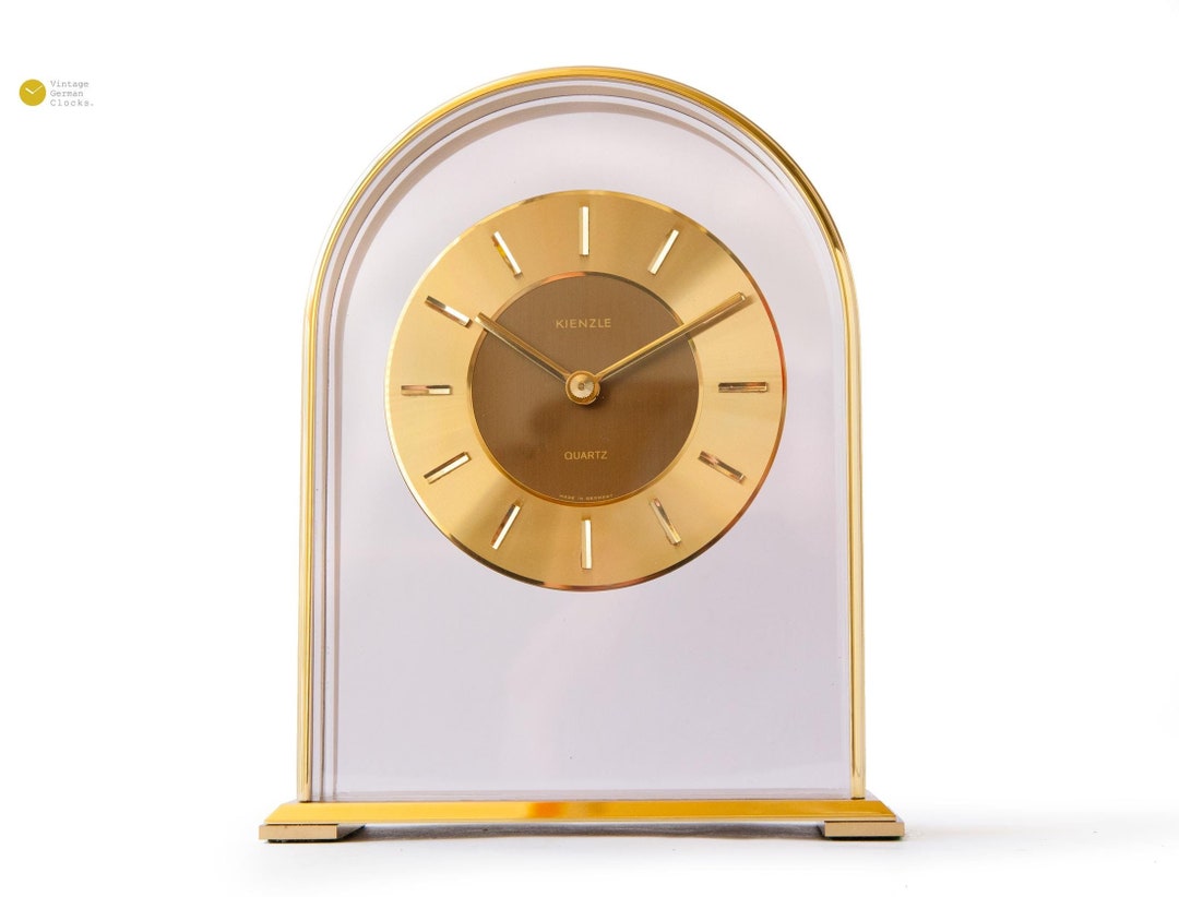 NOS Elegant 70s Kienzle Desk CLOCK Lucent Design Modernism Mid Century ...