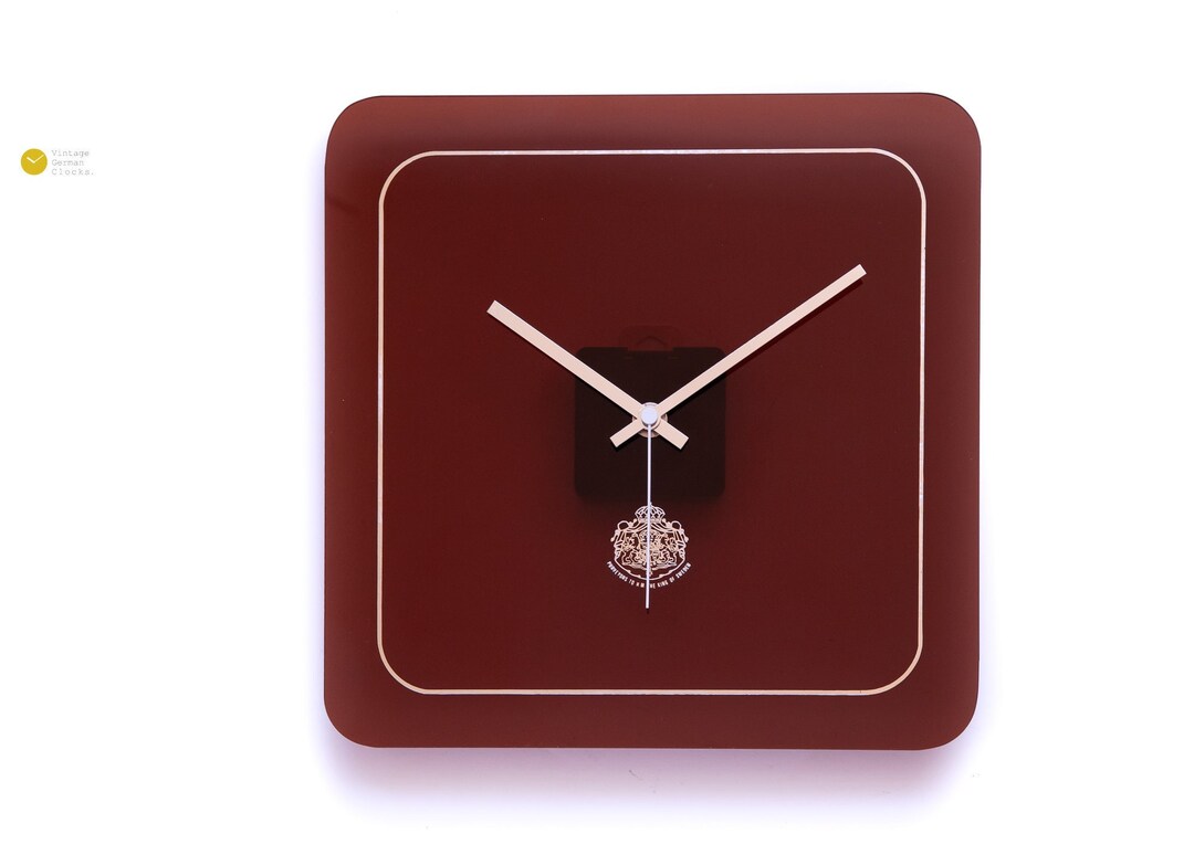 Royal Space Age H.M. the King of Sweden Wall Clock Elegant 80s Lucent ...