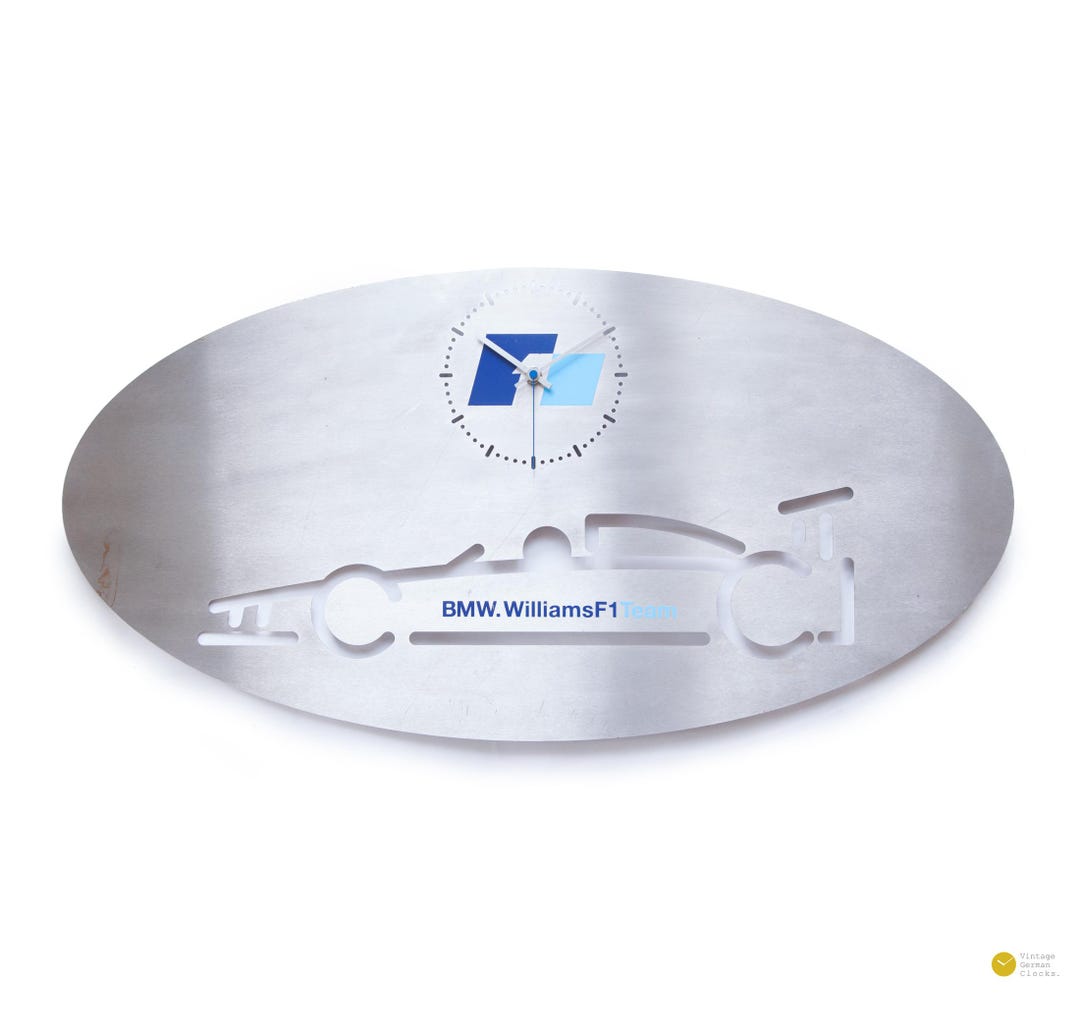 XL Original BMW Williams F1 Team Dealer Clock Scuderia Vintage Formula ...