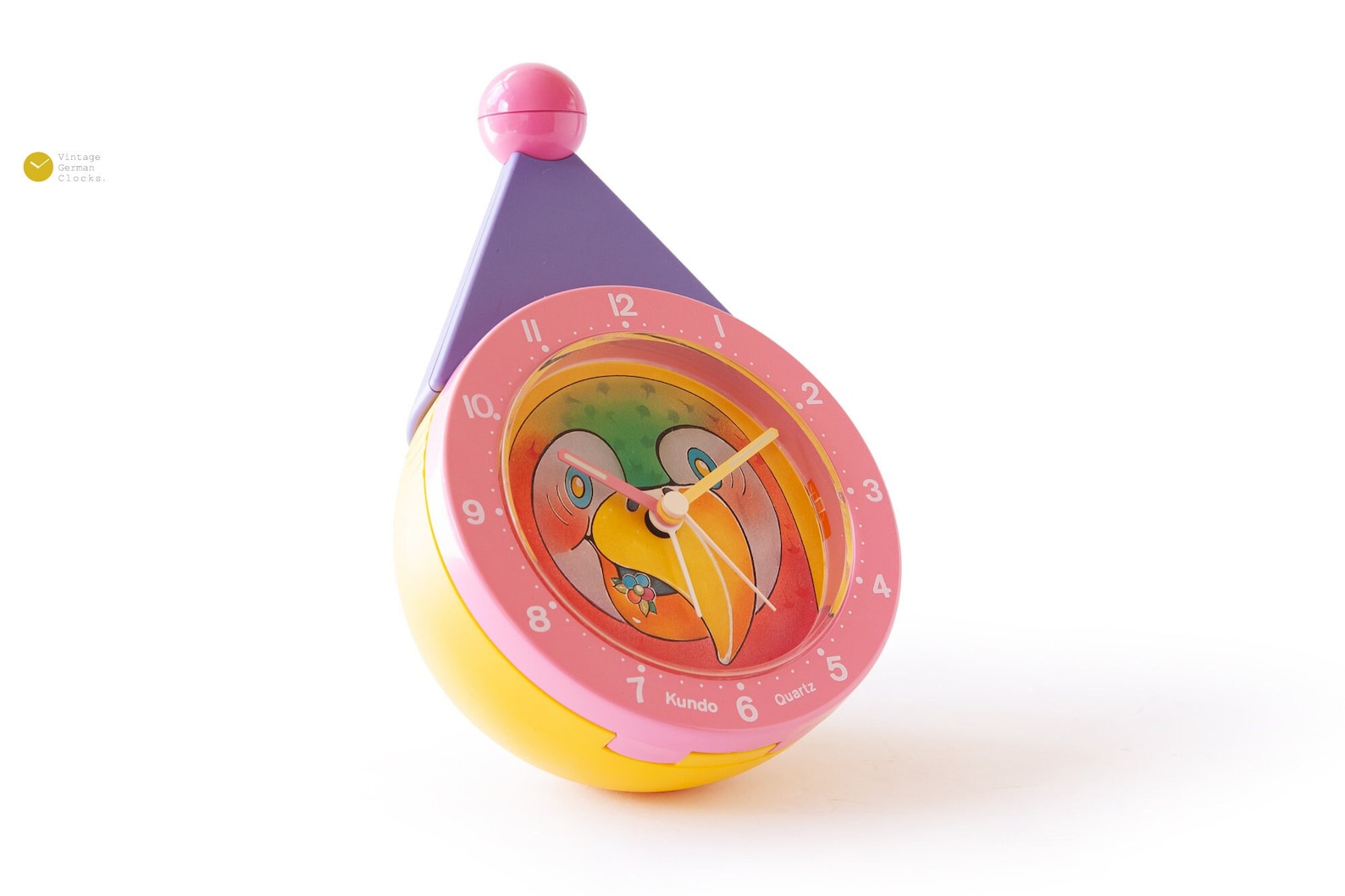 80s Postmodern KUNDO Alarm Clock Parrot Germany Memphis Era - Etsy.de