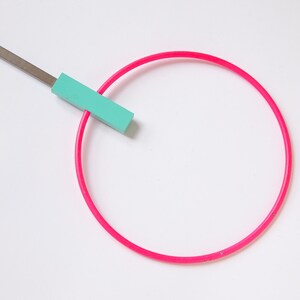 XL 80s Postmodern Neon Pendulum Wall Clock Memphis Sottsass Era Panton ...