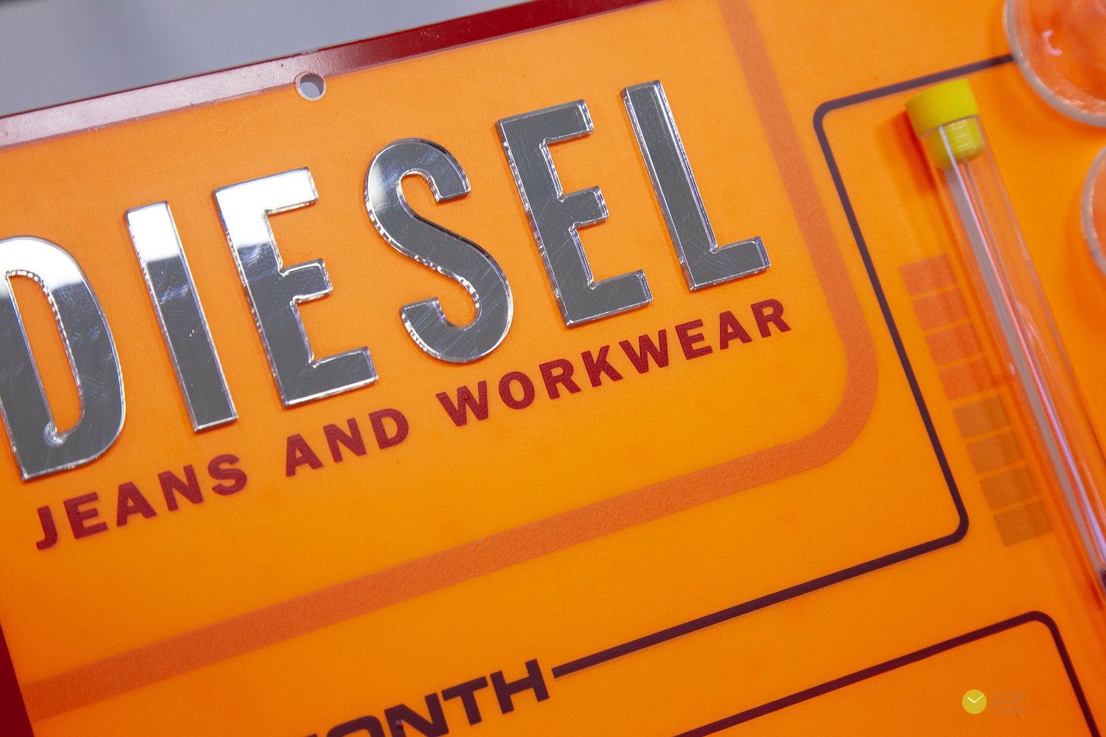 XL DIESEL Dealer Display Wall Clock LCD Space Age Panton - Etsy