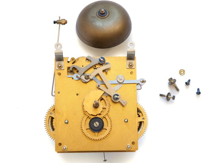 1930s JUNGHANS W248 Chiming Clock Movement Defect Bell Germany Wall ...