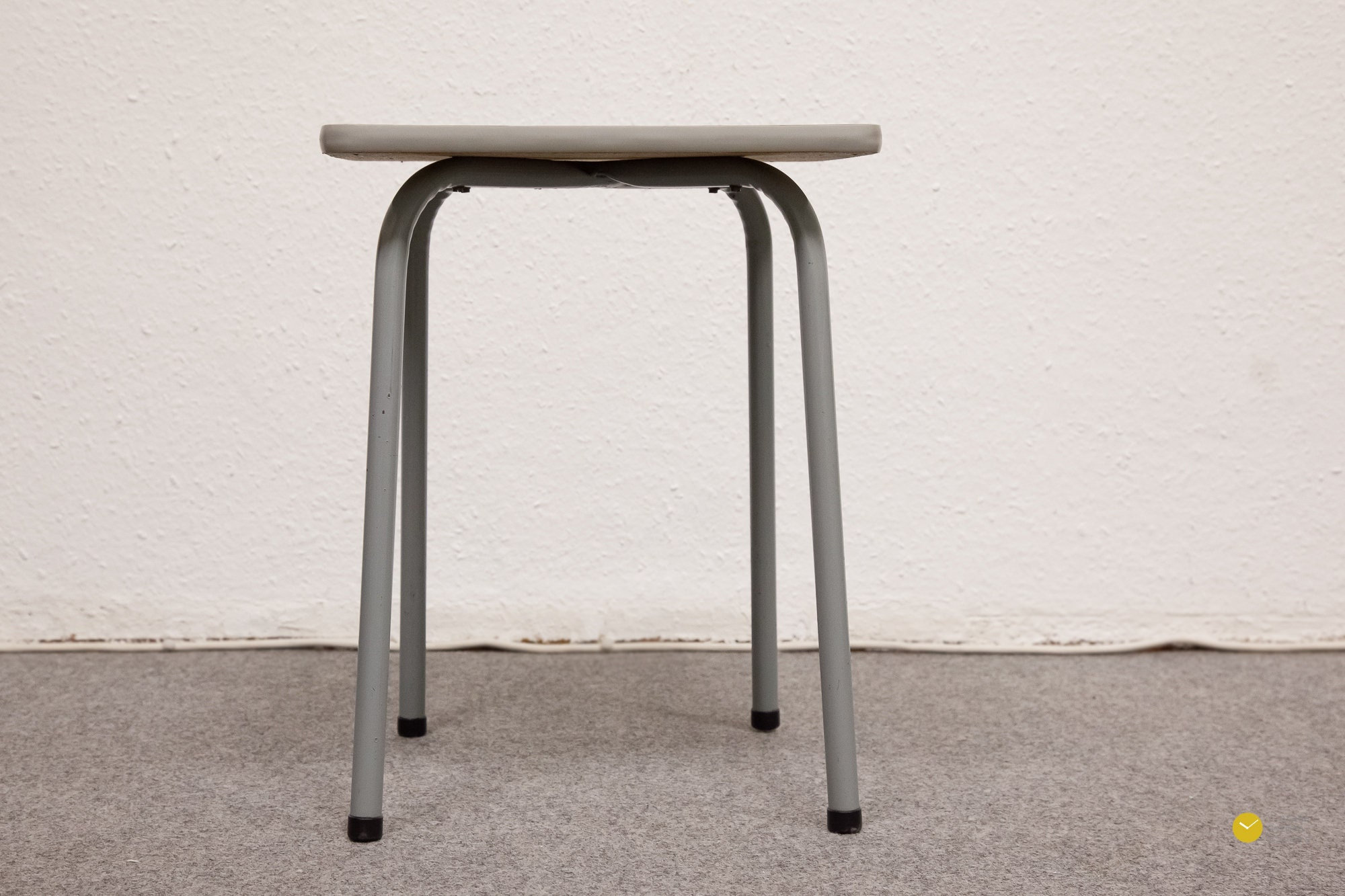 Iconic Minimalist Steel Tube Stool From GDR Space Age Original Chair ...