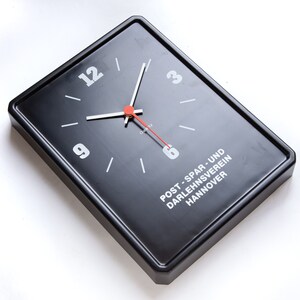 80s Germany Wall Office Promo Clock - Space Age Panton Style Minimal ...
