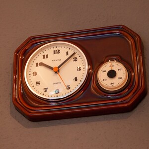 70s KIENZLE Ceramic Kitchen Clock - Timer Space Age Panton Modern ...
